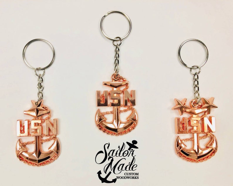 USN Anchor Keychains - Etsy