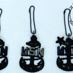 USN Anchor Keychains - Etsy