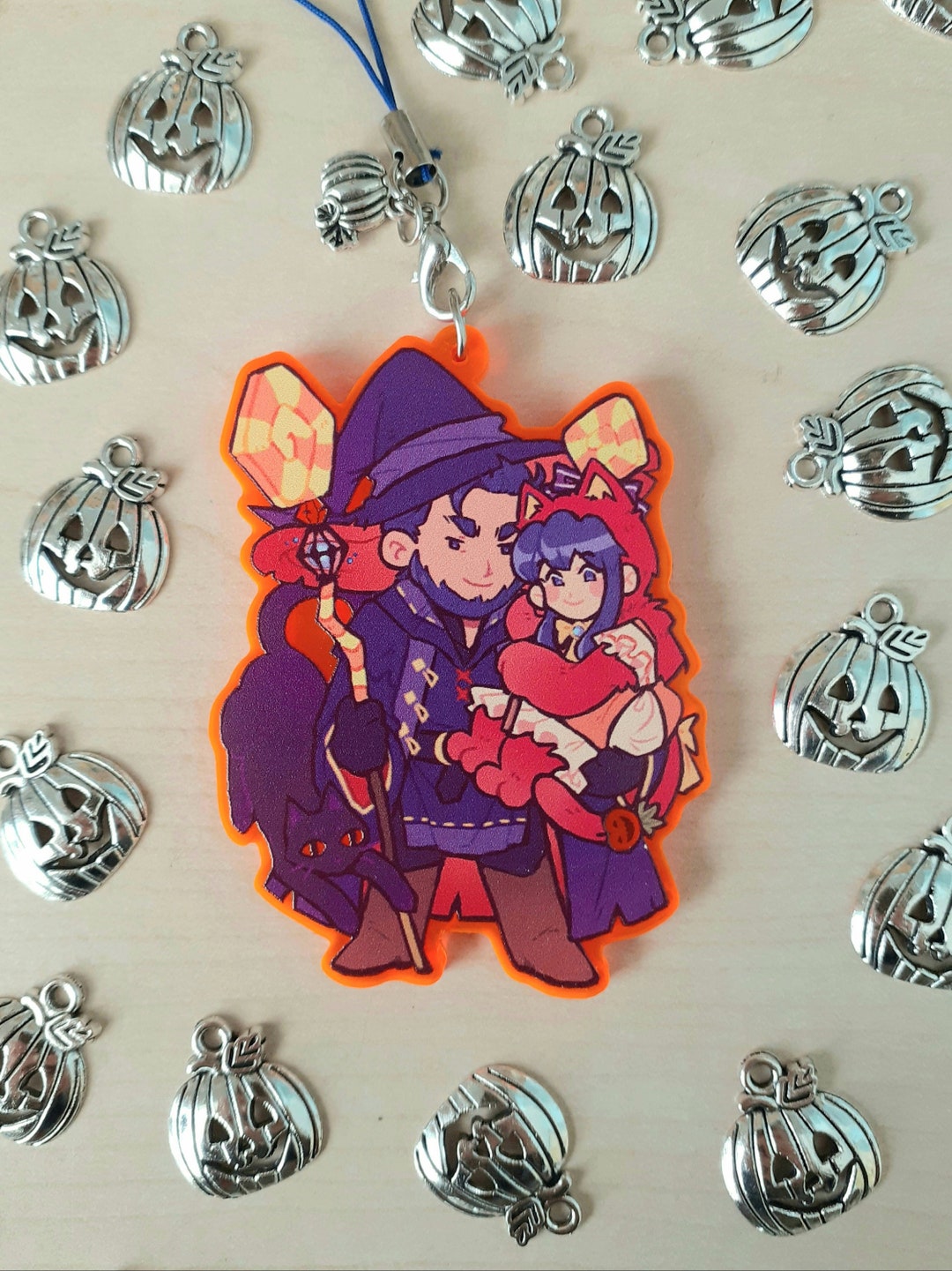 Fire Emblem Heroes Halloween Hector & Lilina Fluorescent Charm - Etsy