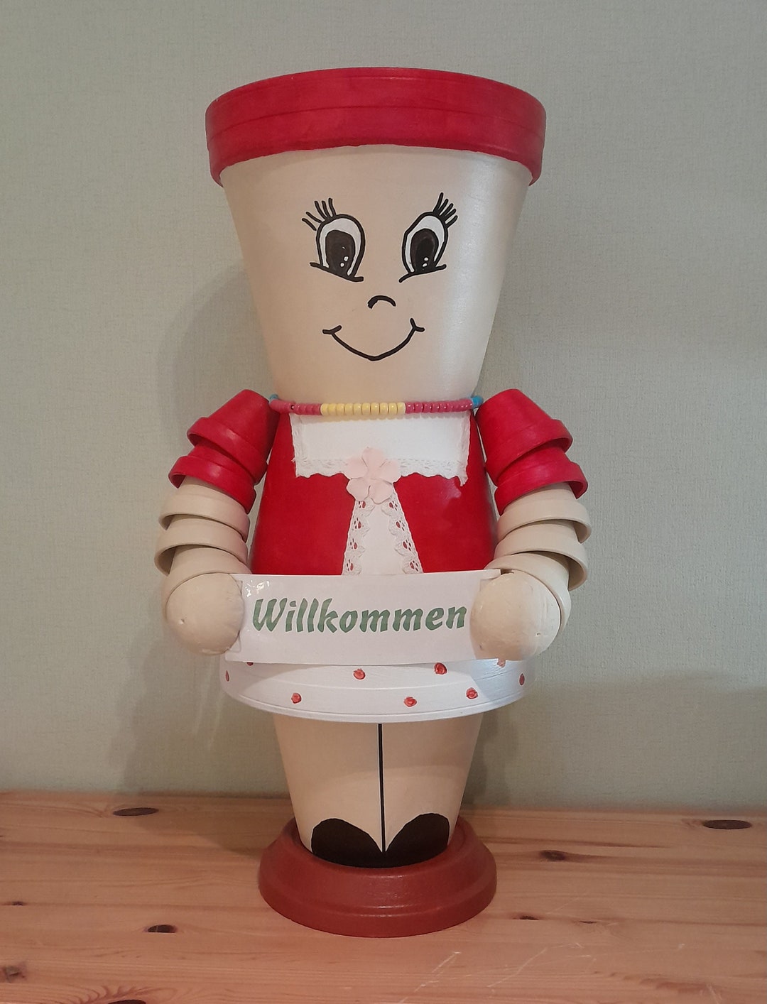 Clay Pot Figure lotta Bouncer Height 70 Cm Diameter 26 Cm Flower Pot ...