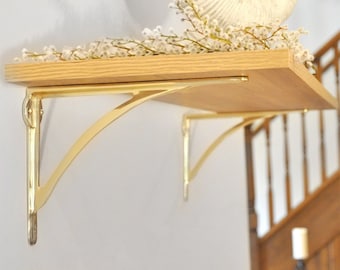 Gold shelf brackets | Etsy