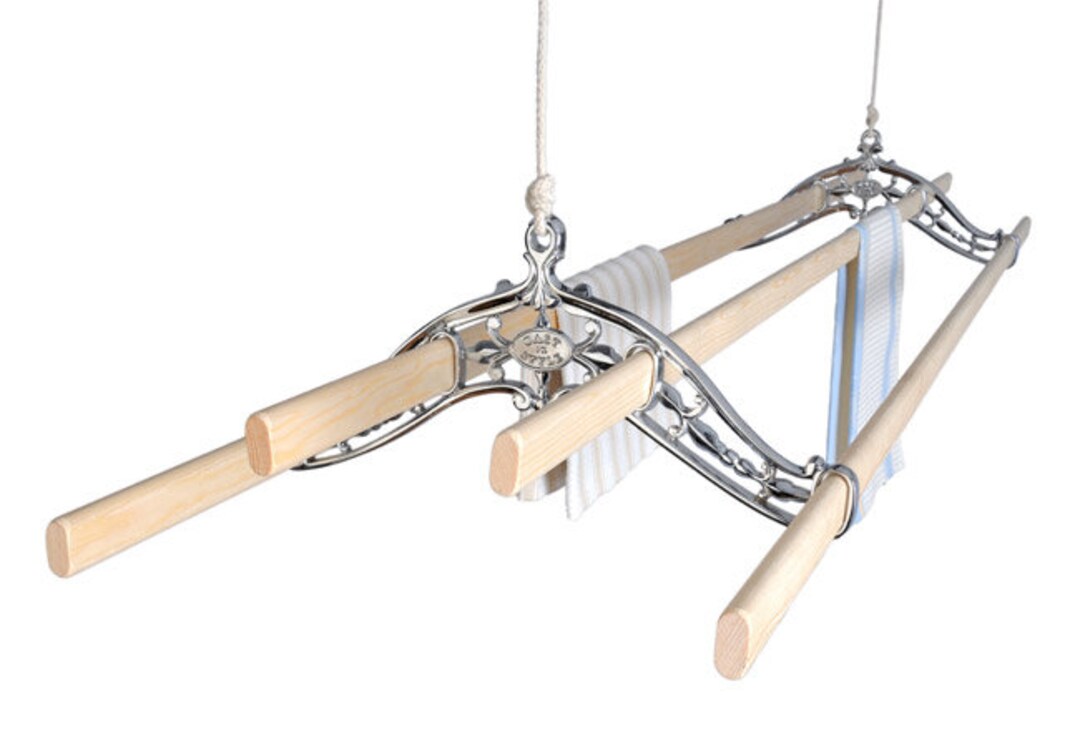 Chrome Classic 4 Lath Kitchen Maid® Pulley Clothes Airer - Etsy UK