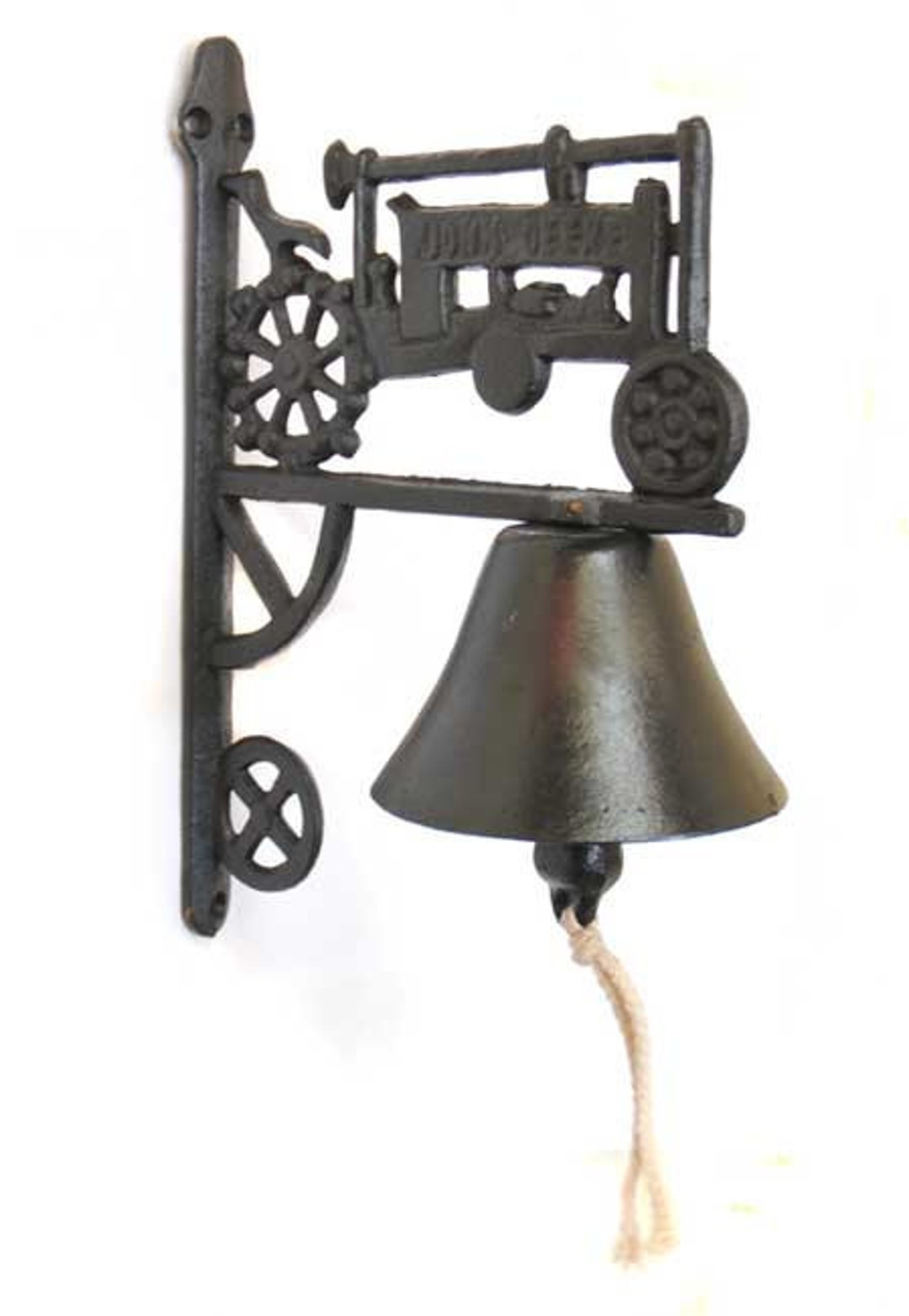 Cast Iron Tractor Garden Bell - Etsy UK