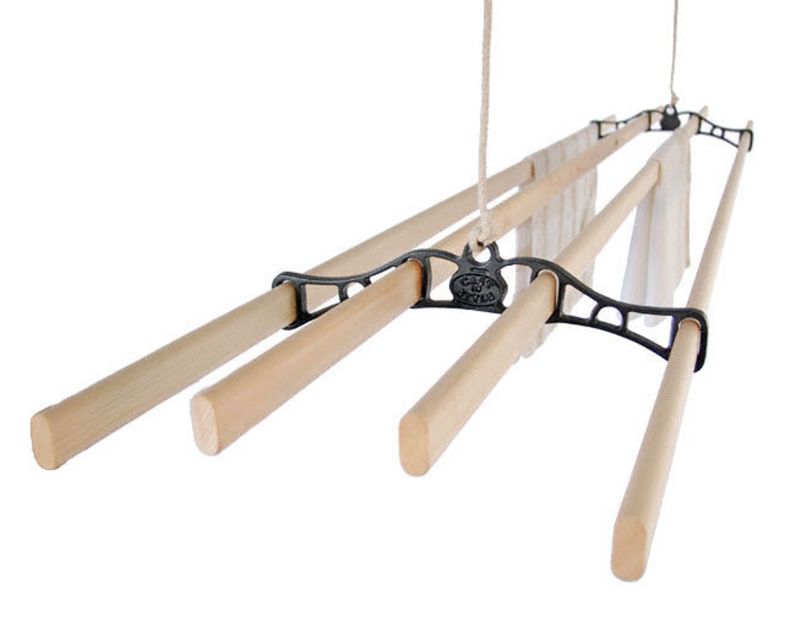 Traditional 4 Lath Kitchen Maid® Pulley Clothes Airer - Etsy Canada