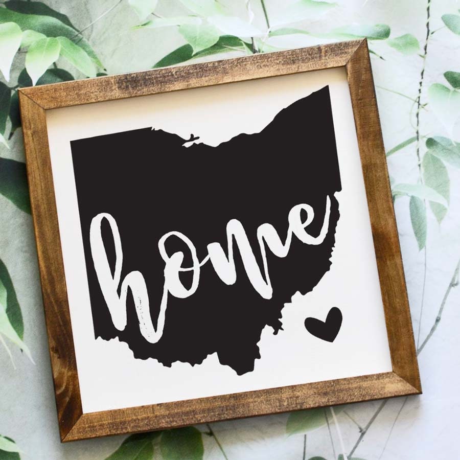 Ohio Sign Personalized State Sign Ohio State Hand Painted | Etsy