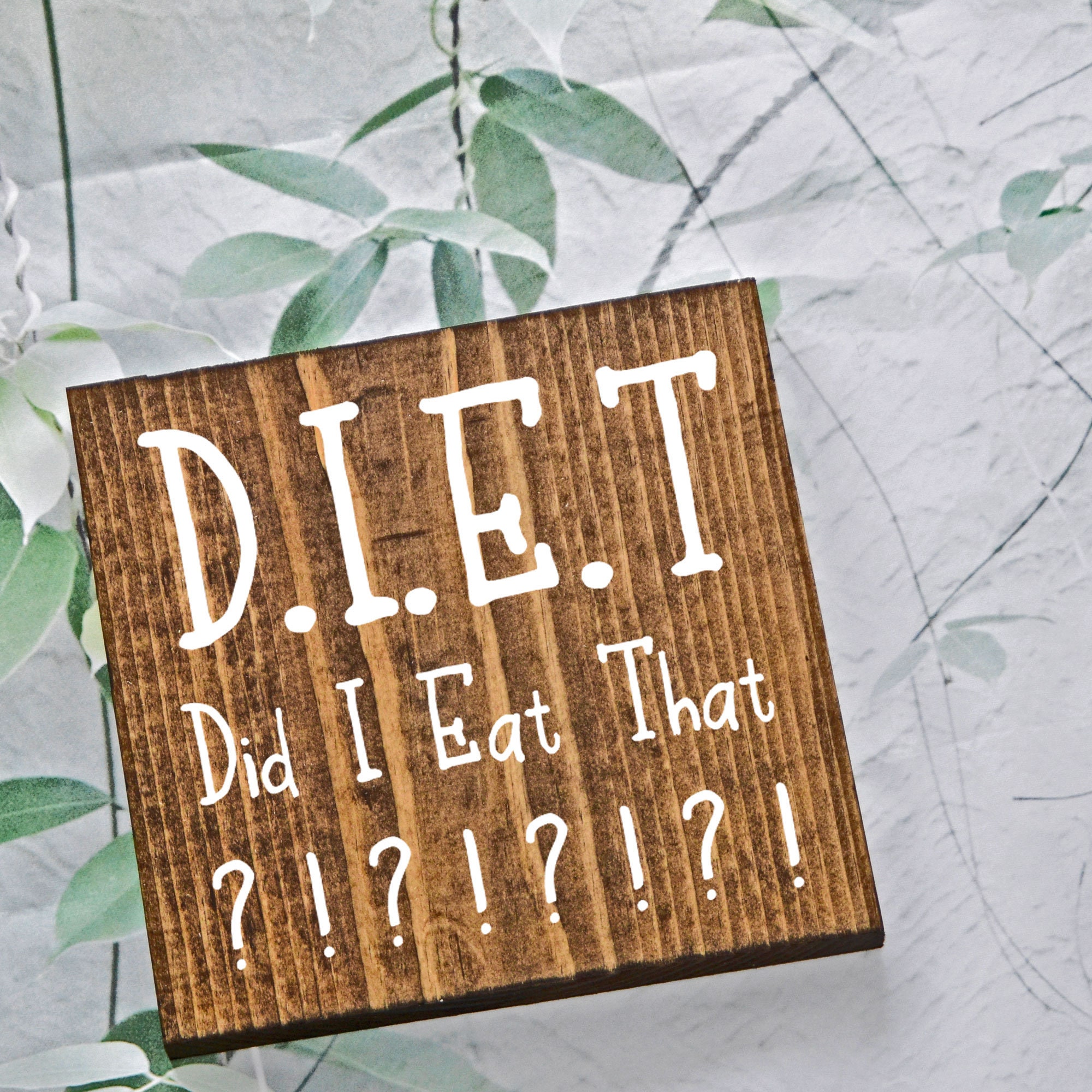 Diet Did I Eat That Diet Sign Wood Sign Wood Signs | Etsy