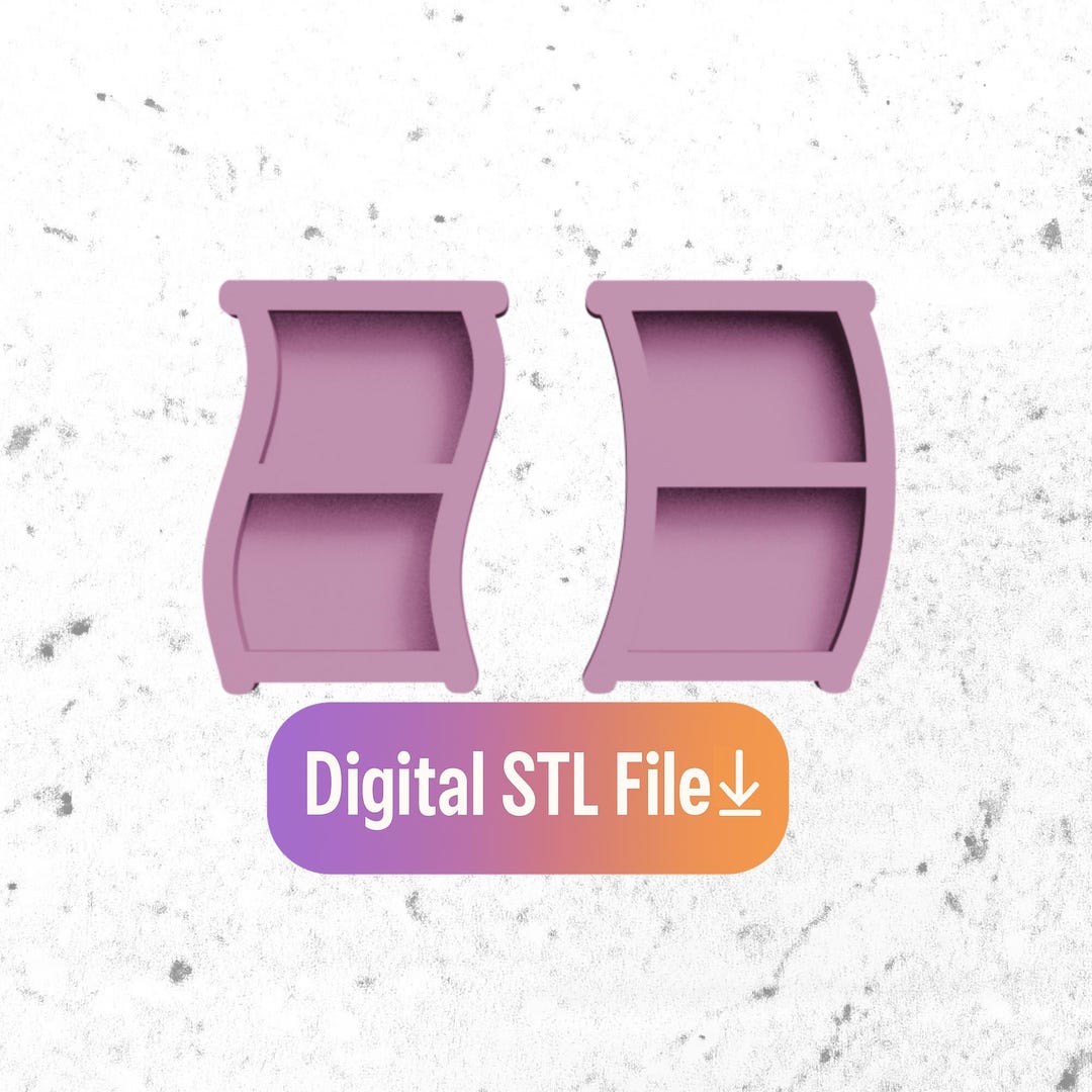 Bookshelf STL File for 3D Printer Polymer Clay Cutter Digital Files - Etsy