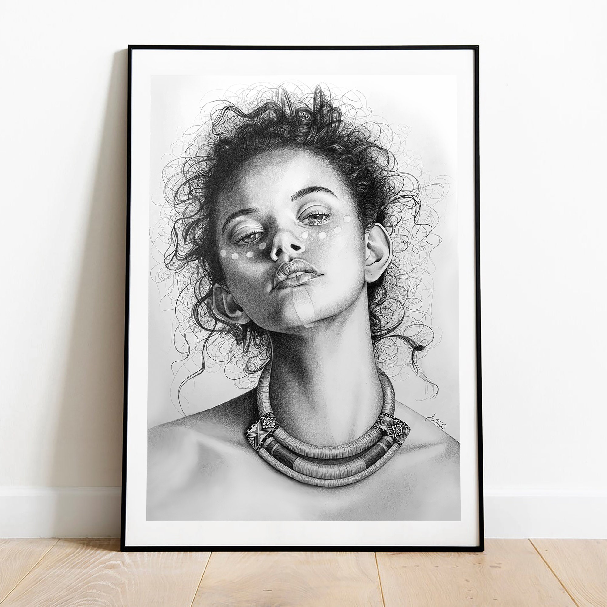 Original Fine Art Portrait Pencil Drawing | Etsy