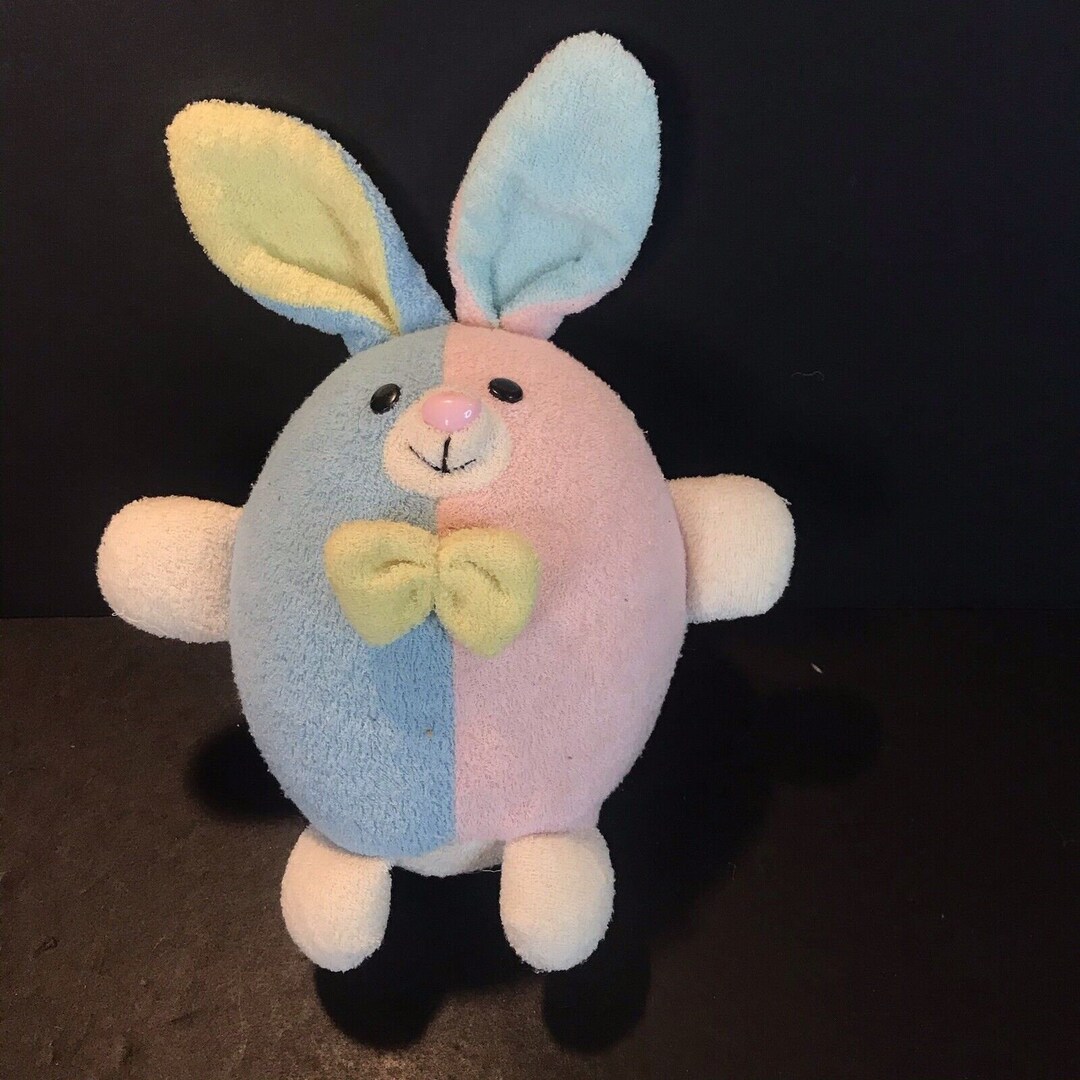 Vintage Avon Bunny Rabbit Hops Terry Cloth Pastel Plush Floppy Lovey ...
