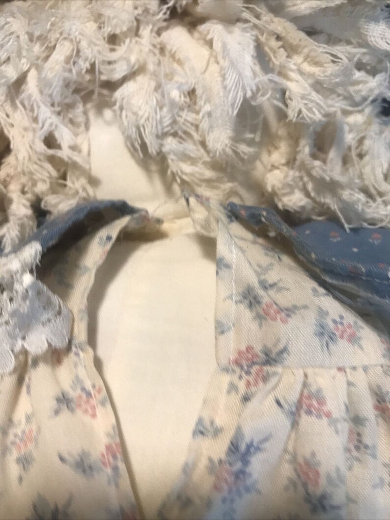 Vintage Rag Doll Handmade 22" Tall Hand Sewn Clothes and Body Folk Art ...