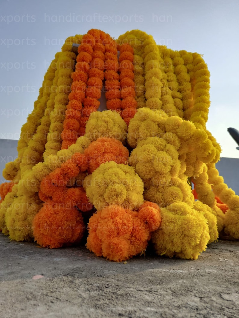 100 Decorations Wholesale Artificial Marigold Flower Decor | Etsy