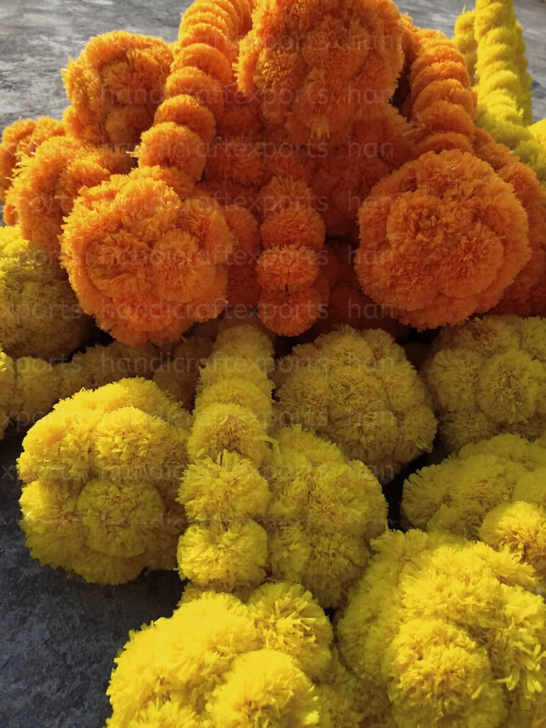 100 Decorations Wholesale Artificial Marigold Flower Decor | Etsy