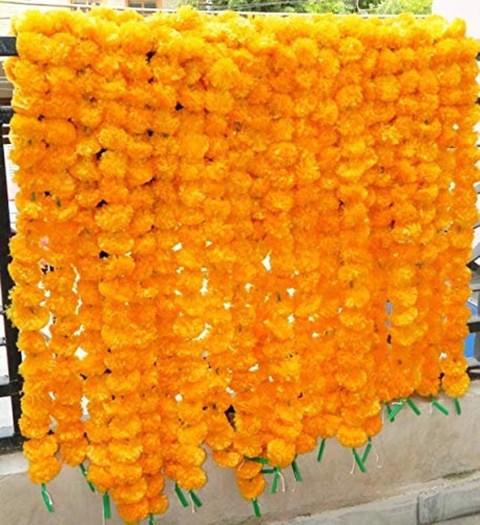 100 Pc Marigold Flower Garland Strings for Christmas Indian - Etsy