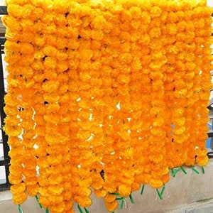 SALE ON Indian Marigold Artificial Decorative Yellow Color Marigold ...