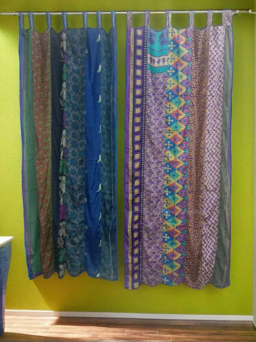 Decorative Silk Saree Curtains – Luxury Indian Fabrics for Stylish Home ...