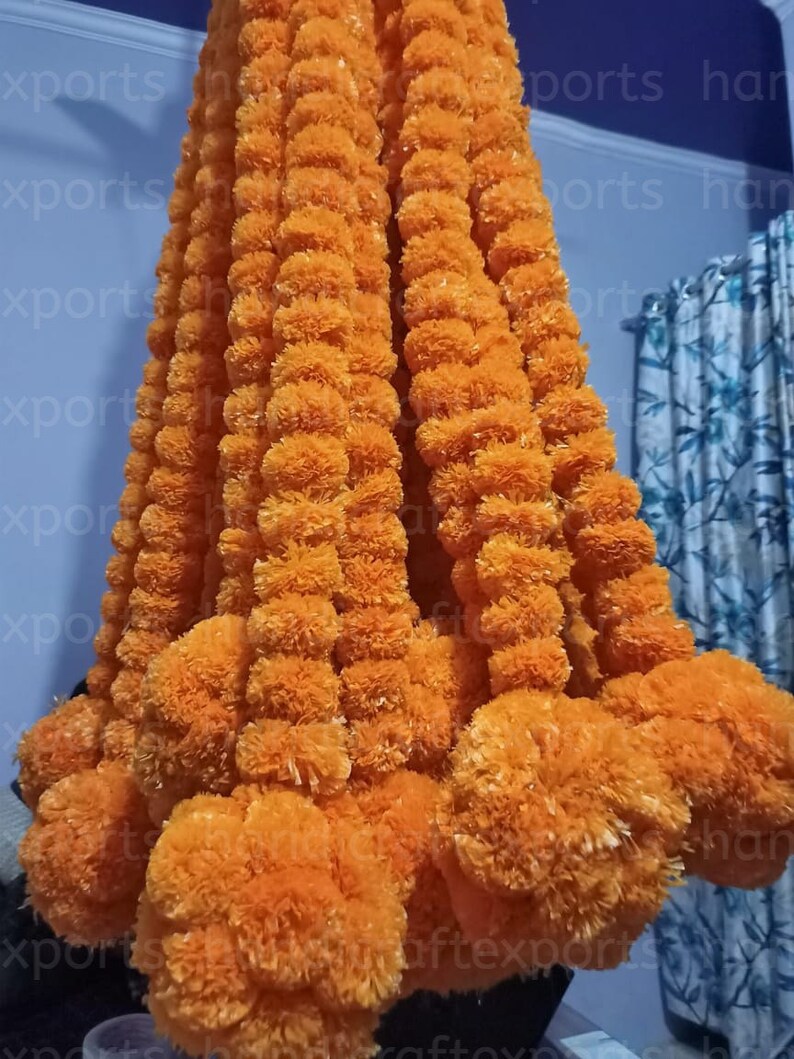 200 Marigold Artificial Marigold Flower Decoration Garlands - Etsy