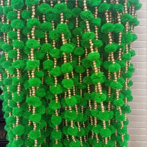 Festival Decorative String Party Decorative Cotton Pom Pom Multicolour ...