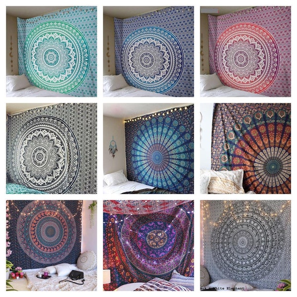 Mandala Tapestry - Etsy