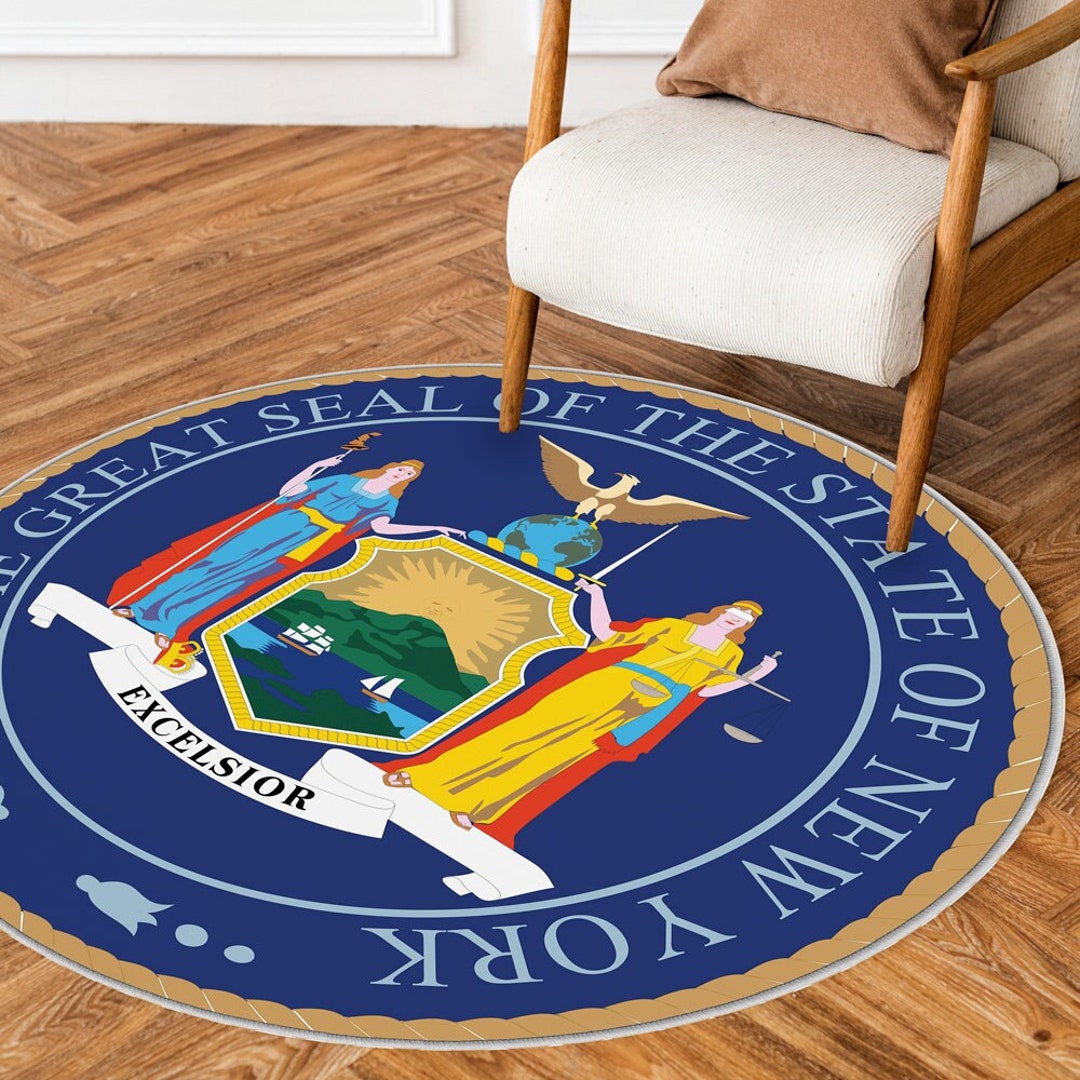 Great Seal Rugs of US States, All States Available, State Emblems Coat ...