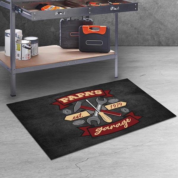 Man Cave Garage Rug - Etsy