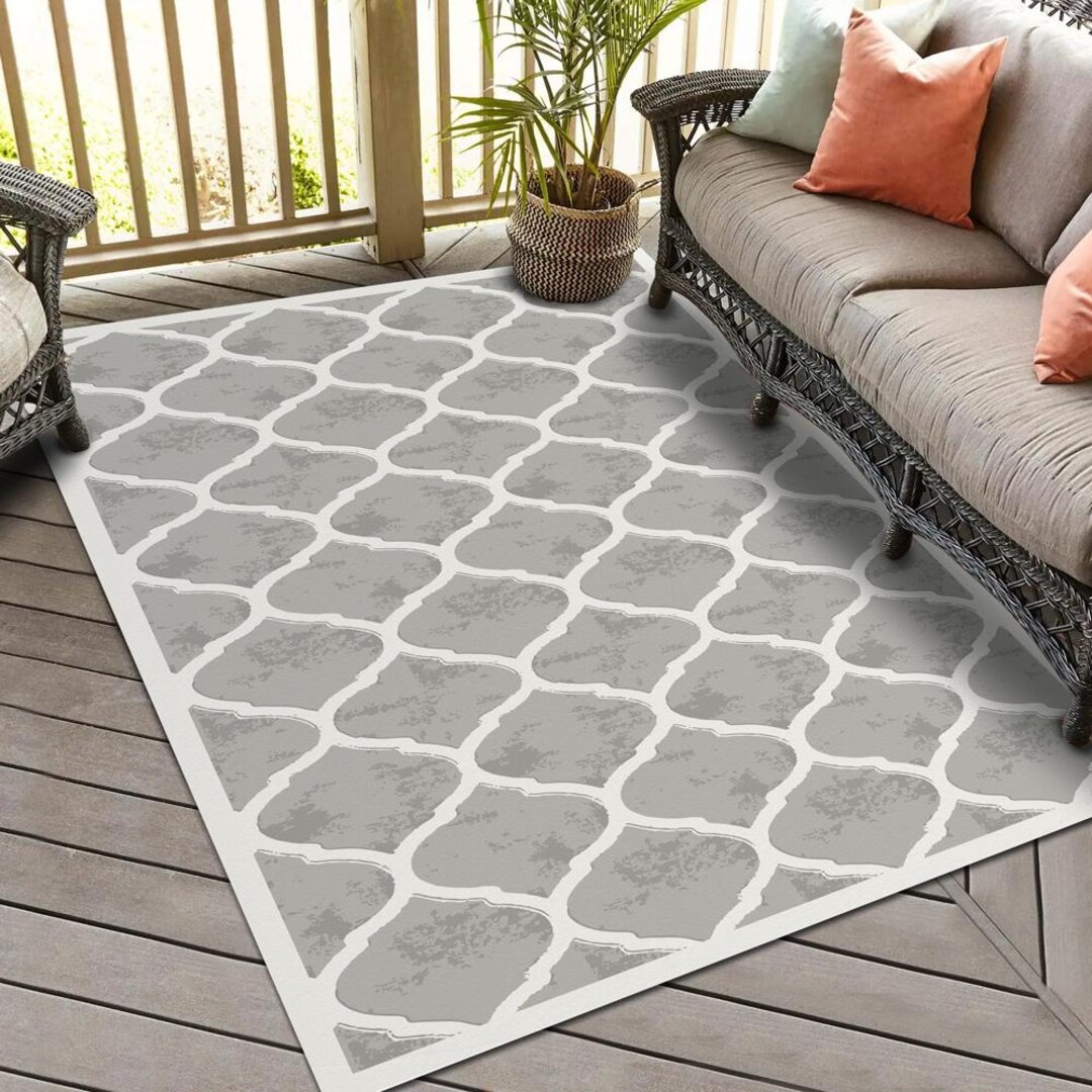 Outdoor Area Mat, All Weather Floor Mat for Porch, Garden, Patio ...