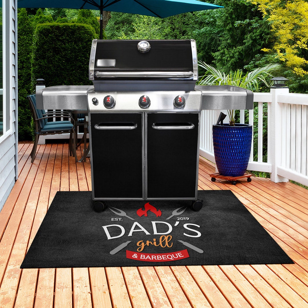 Dad's Grill & Barbecue Grill Mat, BBQ Mat, Father's Day Gift, Gift for ...