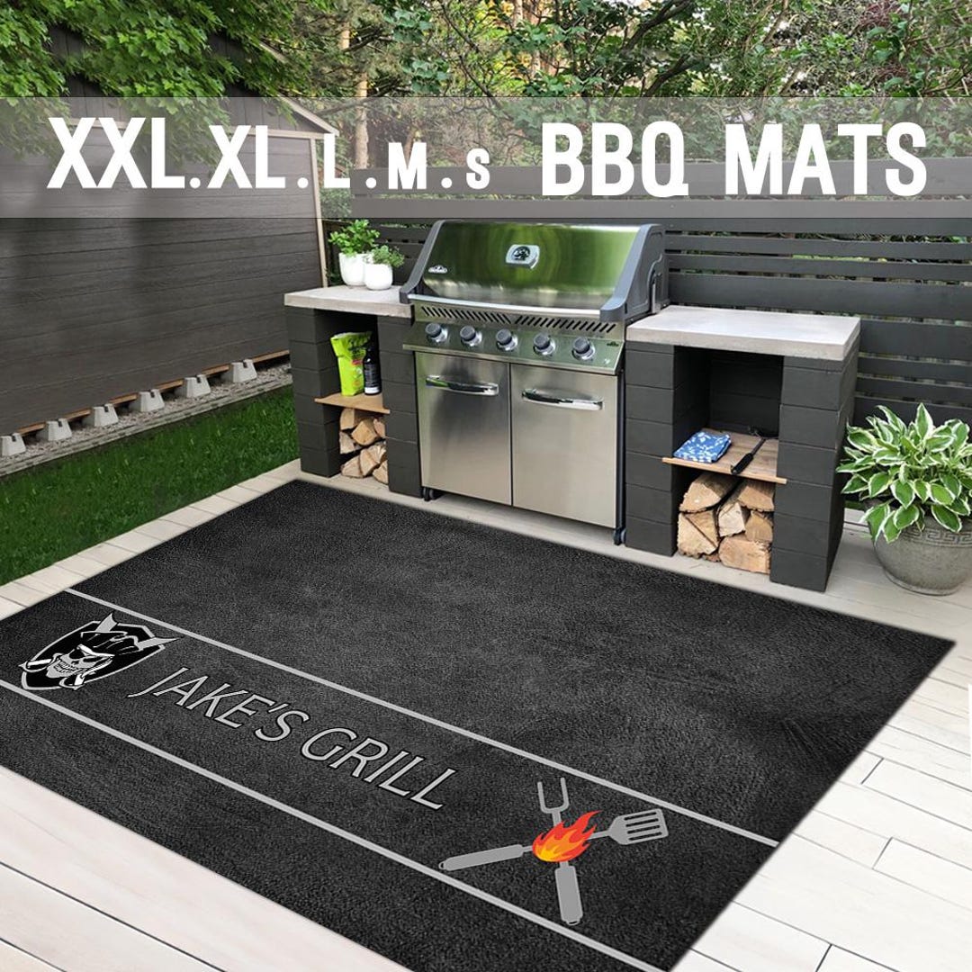 Personalized Sports / College Grill Mat, Barbecue Mat, BBQ Mat, Father ...