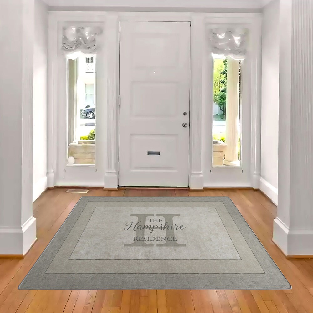 Family Name Entry Rug Personalized Entryway Rug Entrance Rug - Etsy