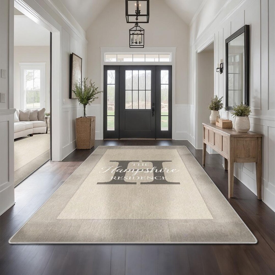 Family Name Entryway Rug Personalized Entry Rug for Inside House Indoor ...