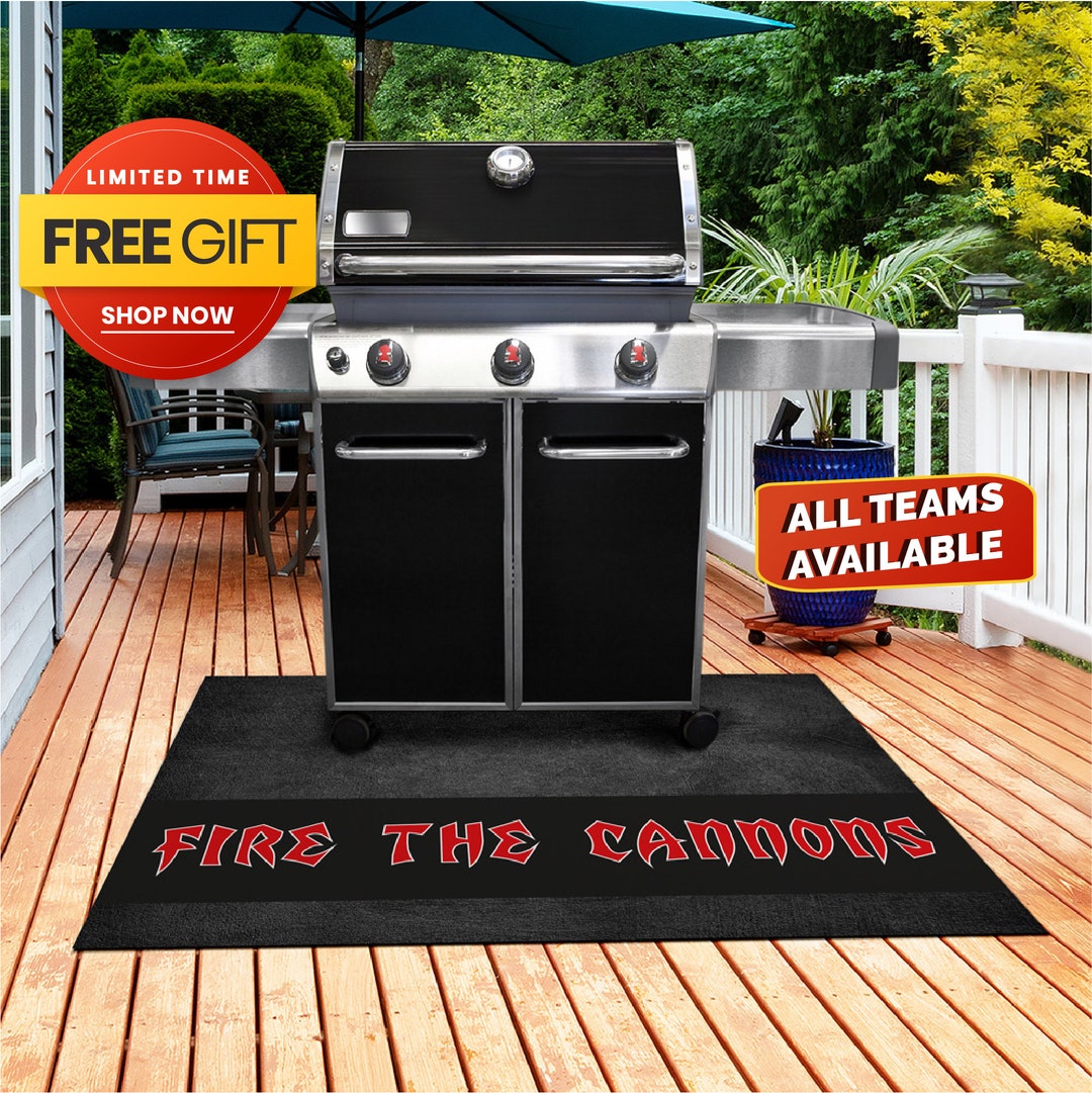 Football Team Slogan Grill Mats, Fire the Cannons Barbecue Mat, BBQ Mat ...