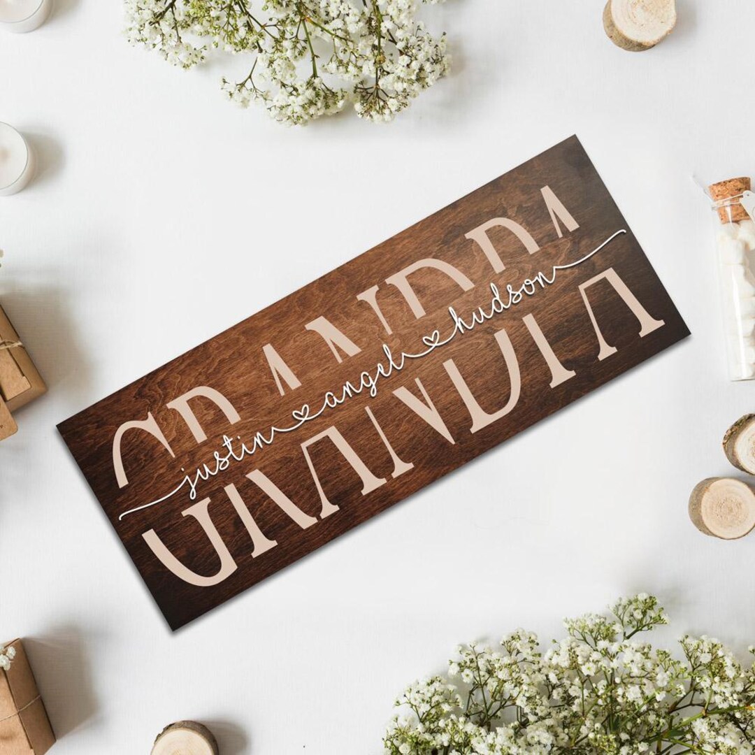 Personalized Grandpa Sign, Fathers Day Gift, Gift for Grandad ...