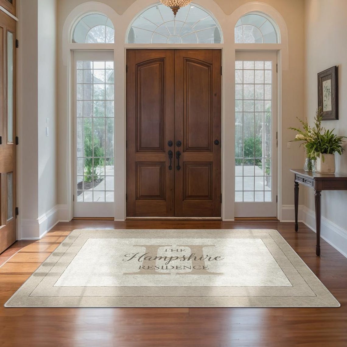 Family Name Entry Rug Personalized Entryway Rug Entrance Rug Inside ...