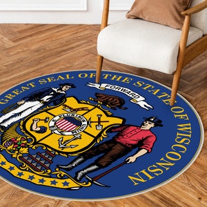 Great Seal Rugs of US States, All States Available, State Emblems Coat ...