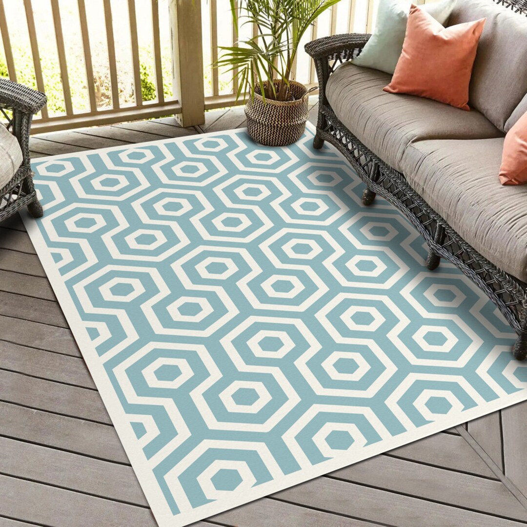 Outdoor Area Mat, All Weather Floor Mat for Porch, Garden, Patio ...