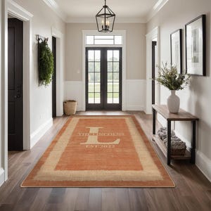 Family Name Entryway Rug Personalized Entry Rug for Inside House Indoor ...