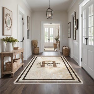 Family Name Entry Rug Personalized Entryway Rug Entrance Rug Inside ...