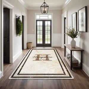Family Name Entry Rug Personalized Entryway Rug Entrance Rug Inside ...