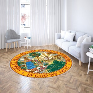 Great Seal Rugs of US States, All States Available, State Emblems Coat ...