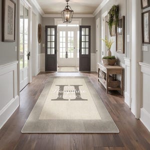 Family Name Entryway Rug Personalized Entry Rug for Inside House Indoor ...