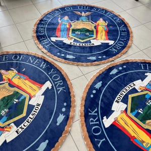 Great Seal Rugs of US States, All States Available, State Emblems Coat ...