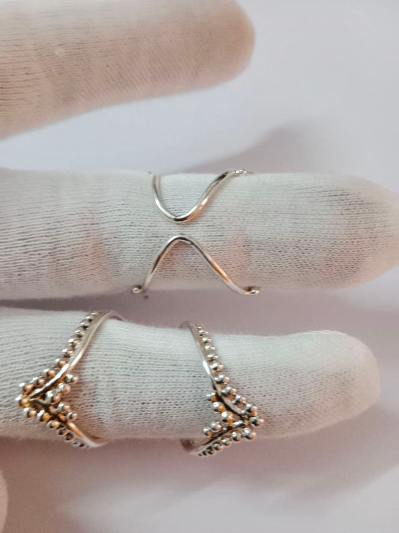 Swan Neck Deformity Silver Ring Splint 925 PIP Holes Design - Etsy