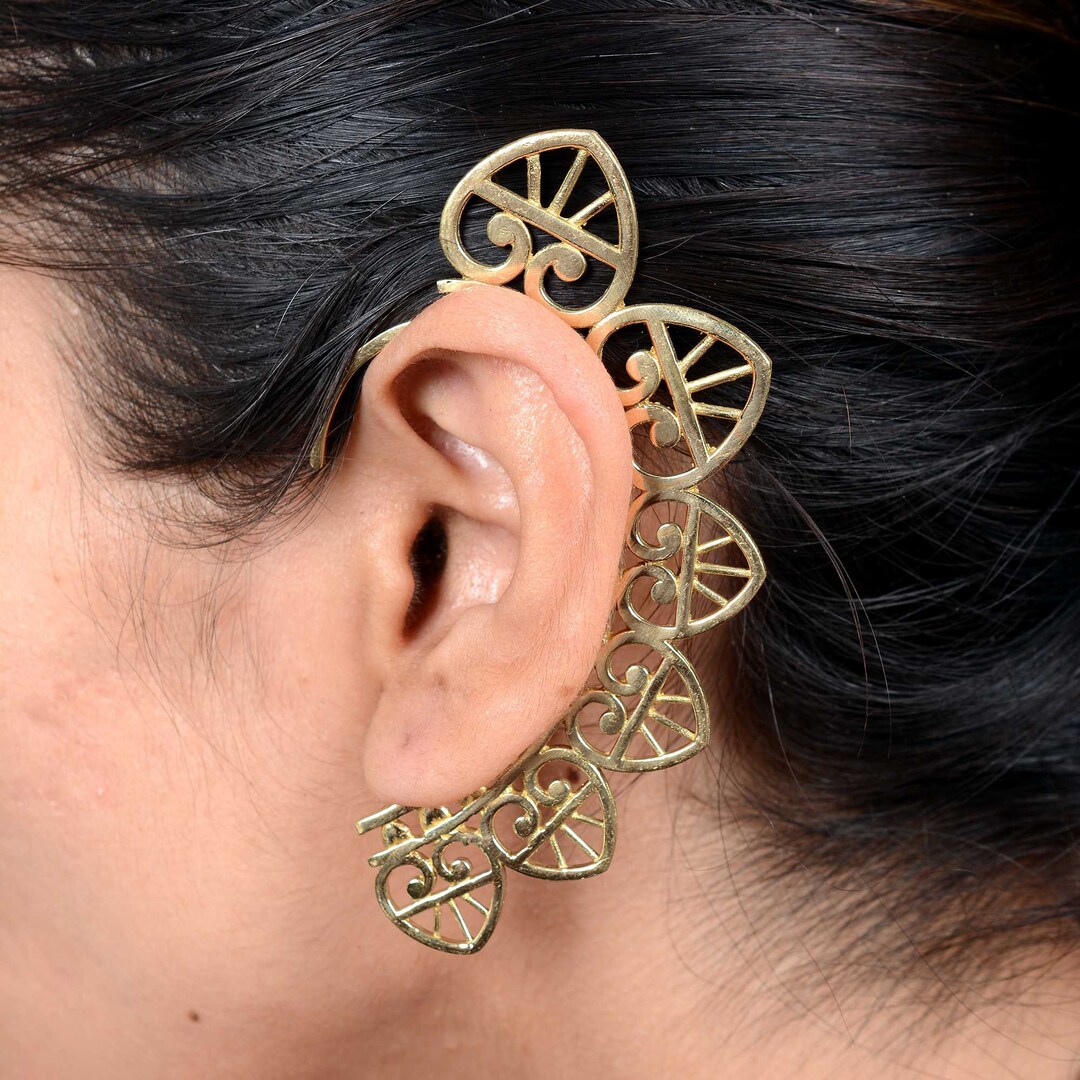 Galactic Festival Ear Cuff, Ear Cuff Ethnic Wrap Behind the Ear ...