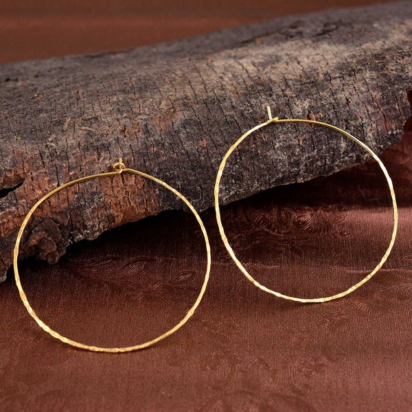 Thin Hoops - Etsy