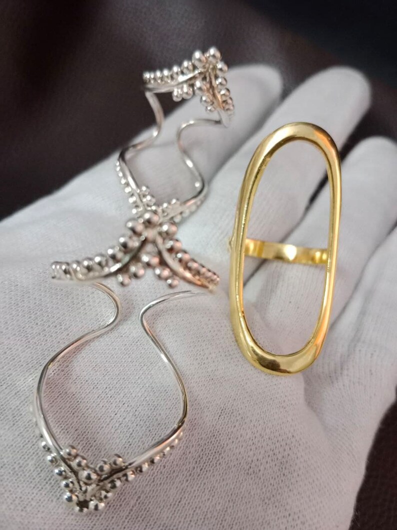 Swan Neck Deformity Silver Ring Splint 925 PIP Holes Design - Etsy