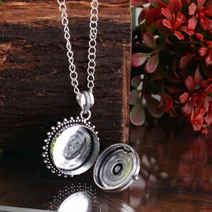 Vintage Poison Box Pendant, Handmade Poison Box Pendant, Silver Plated ...