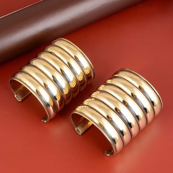 Gold Cuff Bracelet - Etsy