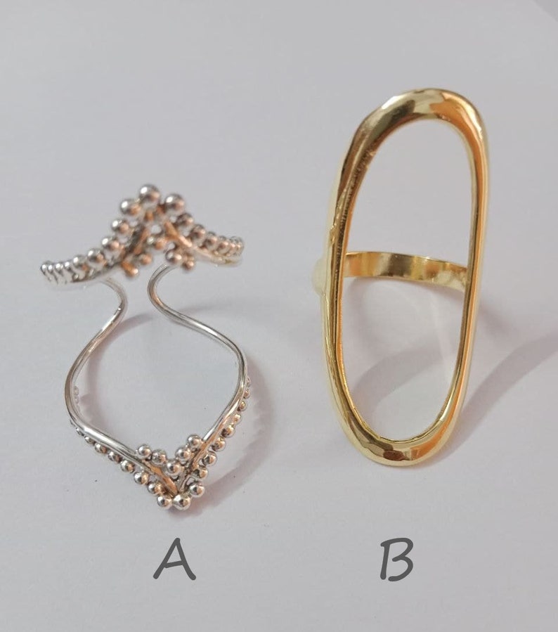 Swan Neck Deformity Silver Ring Splint 925 PIP Holes Design - Etsy