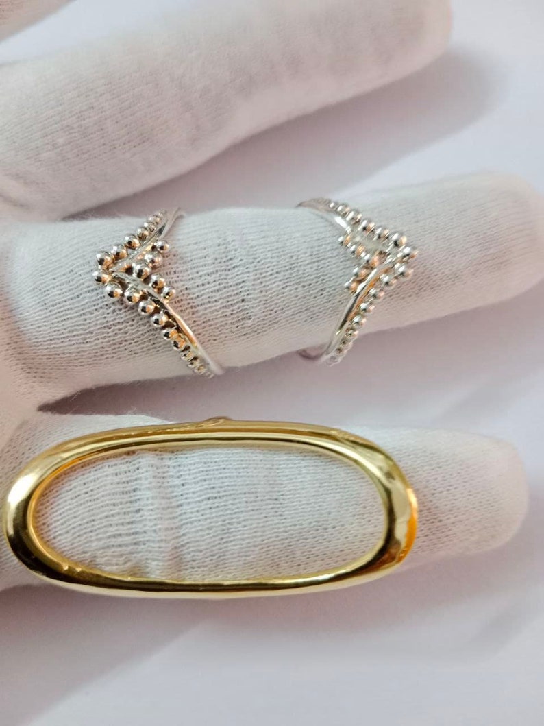 Swan Neck Deformity Silver Ring Splint 925 PIP Holes Design - Etsy