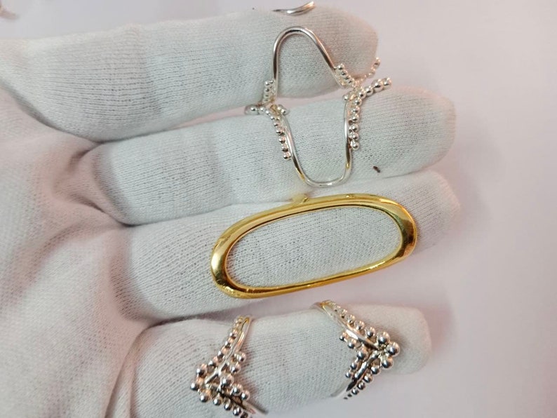 Swan Neck Deformity Silver Ring Splint 925 PIP Holes Design - Etsy