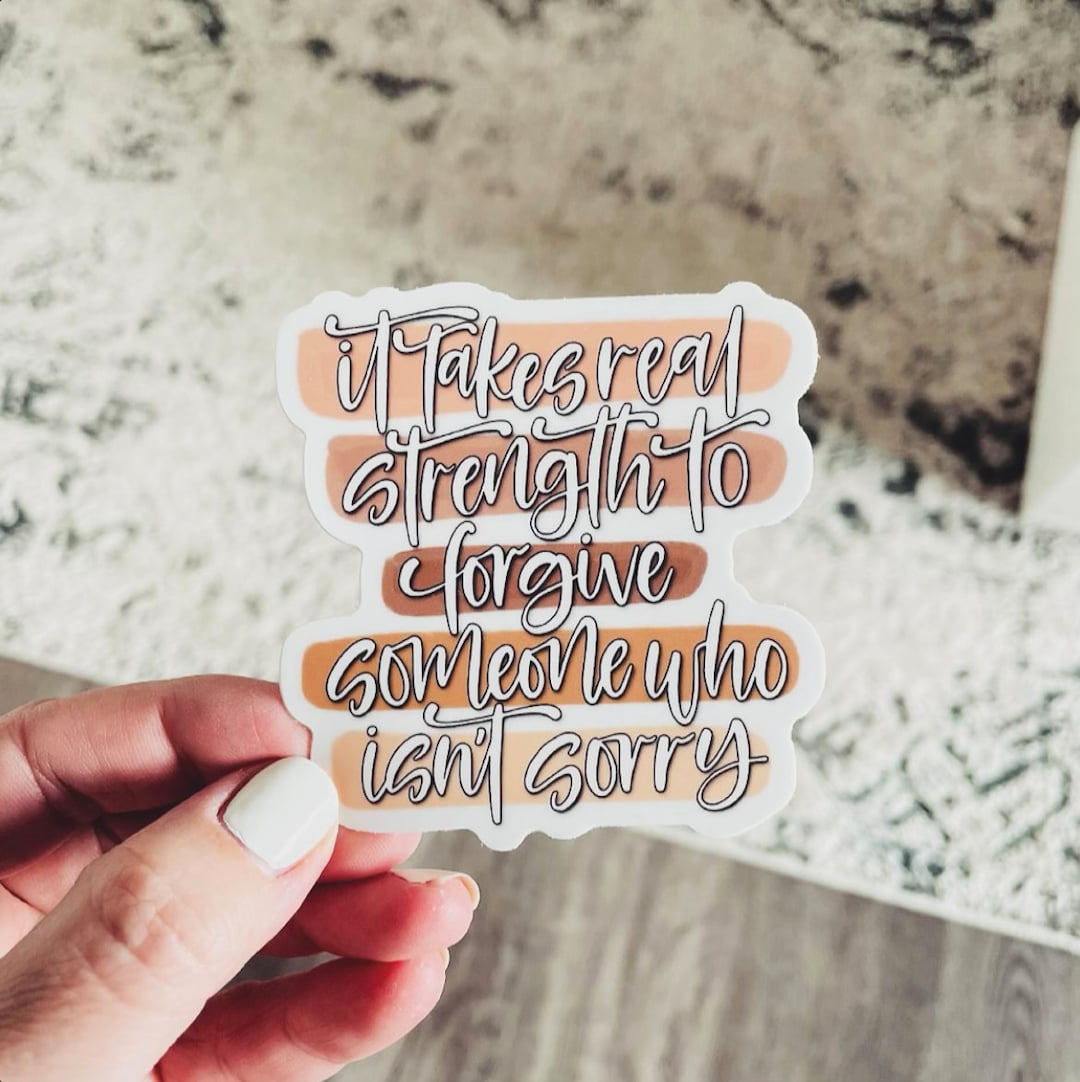 Forgiveness Sticker, Die Cut Vinyl Decal, Waterproof, Decal, Laptop ...